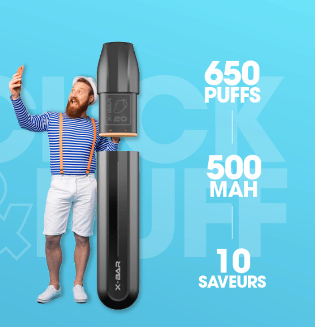 Pod X-Bar Click & Puff - Rechargeable