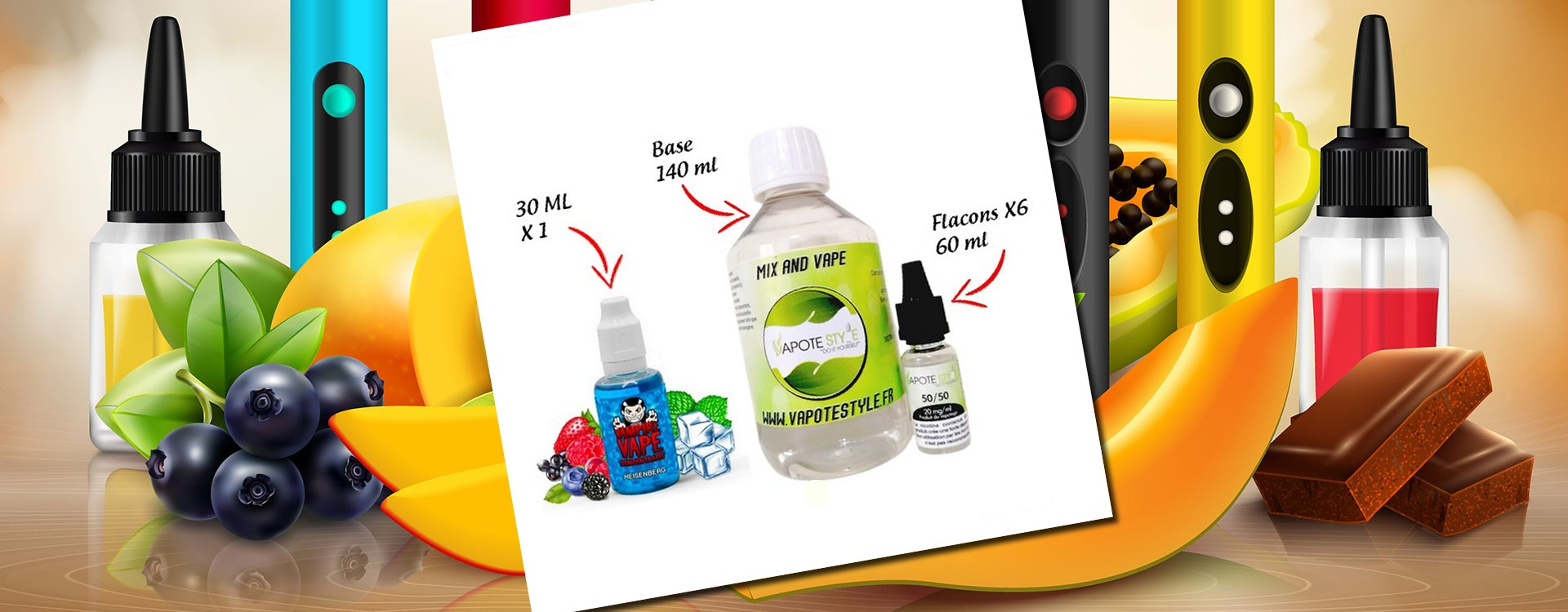 Choisissez le meilleur pack de démarrage e-liquide DIY